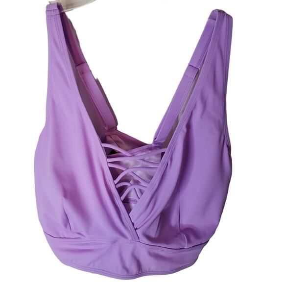 torrid | Swim | Torrid Wireless Xo Triangle Bikini Top Wisteria Nwt 3x ...